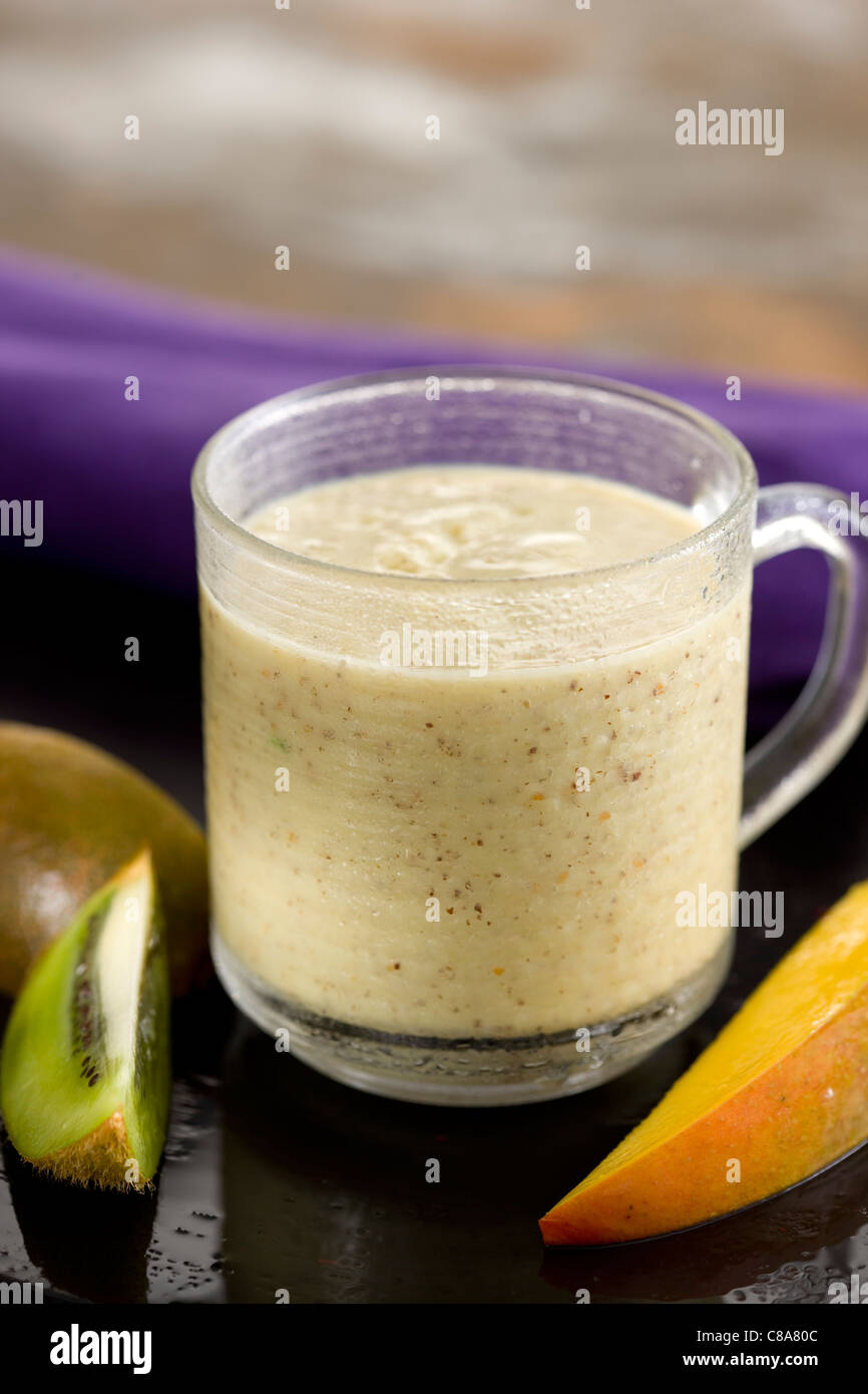 Mango and soya milkshake hi-res stock photography and images - Alamy