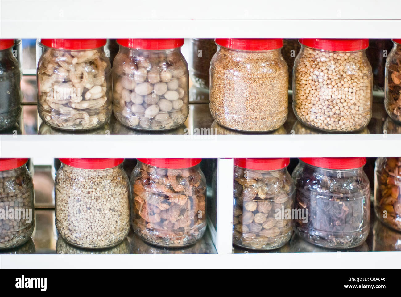 collection of jars Stock Photo - Alamy