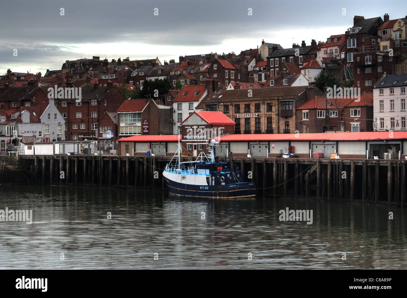 Whitby Harbour (HDR Stock Photo - Alamy