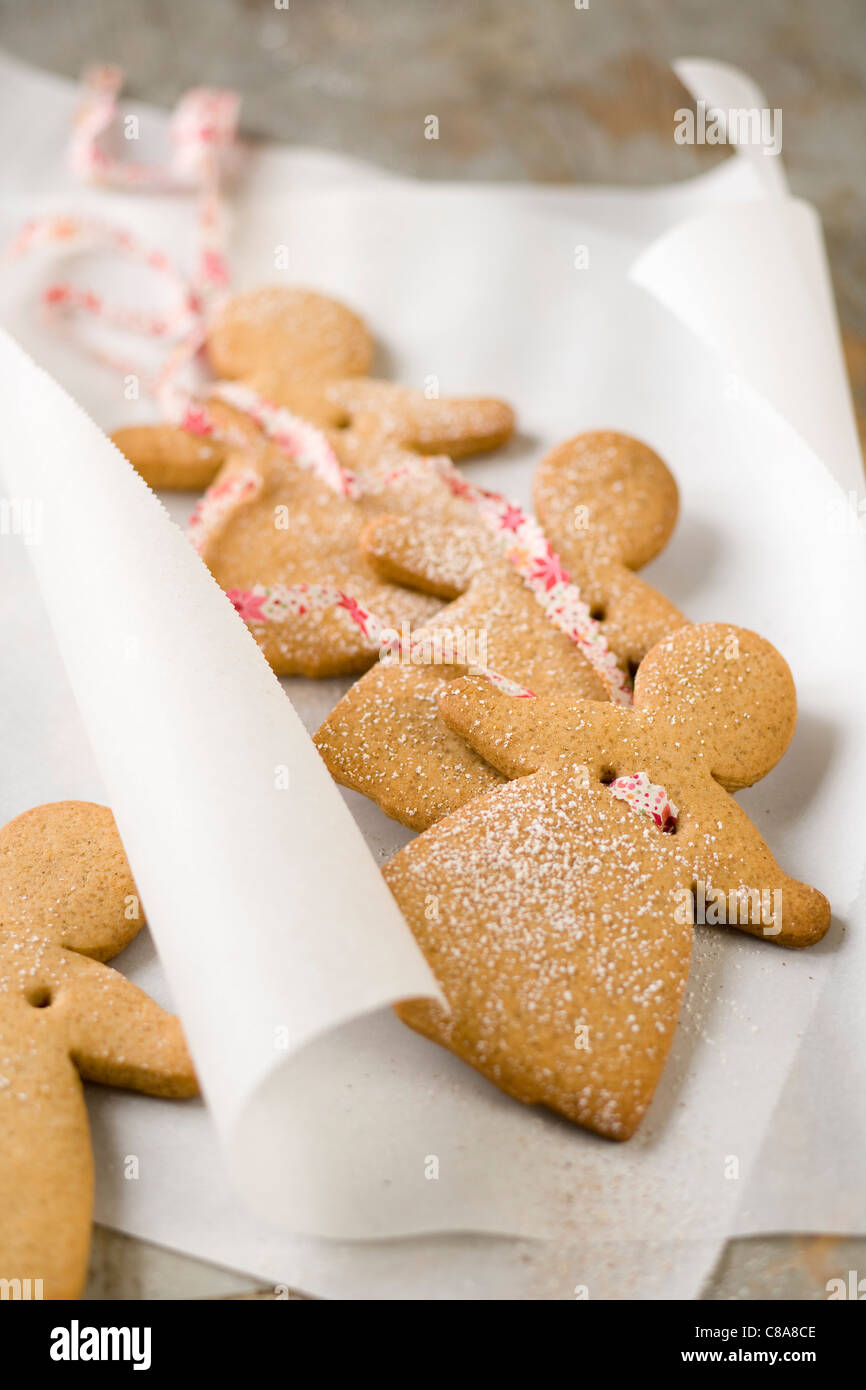 Angel-shaped shortbread cookies Stock Photo - Alamy