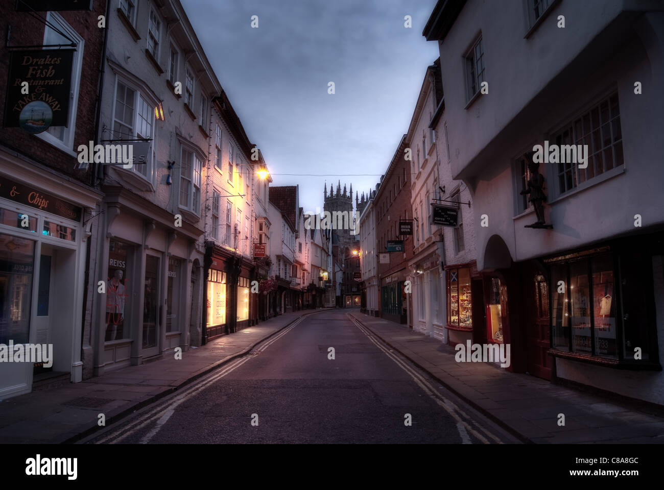 High Petergate in York Stock Photo - Alamy