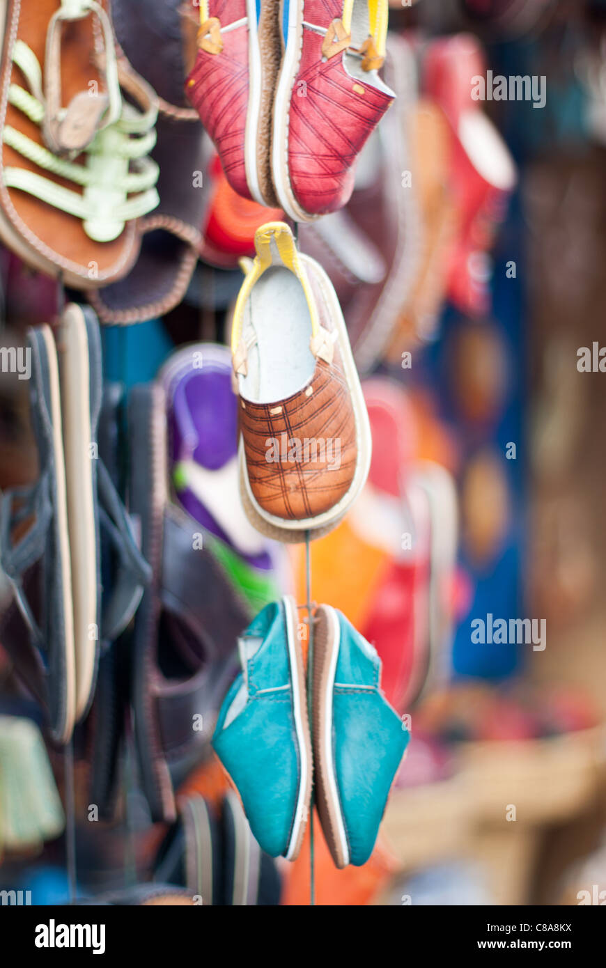 handmade leather shoes Stock Photo - Alamy