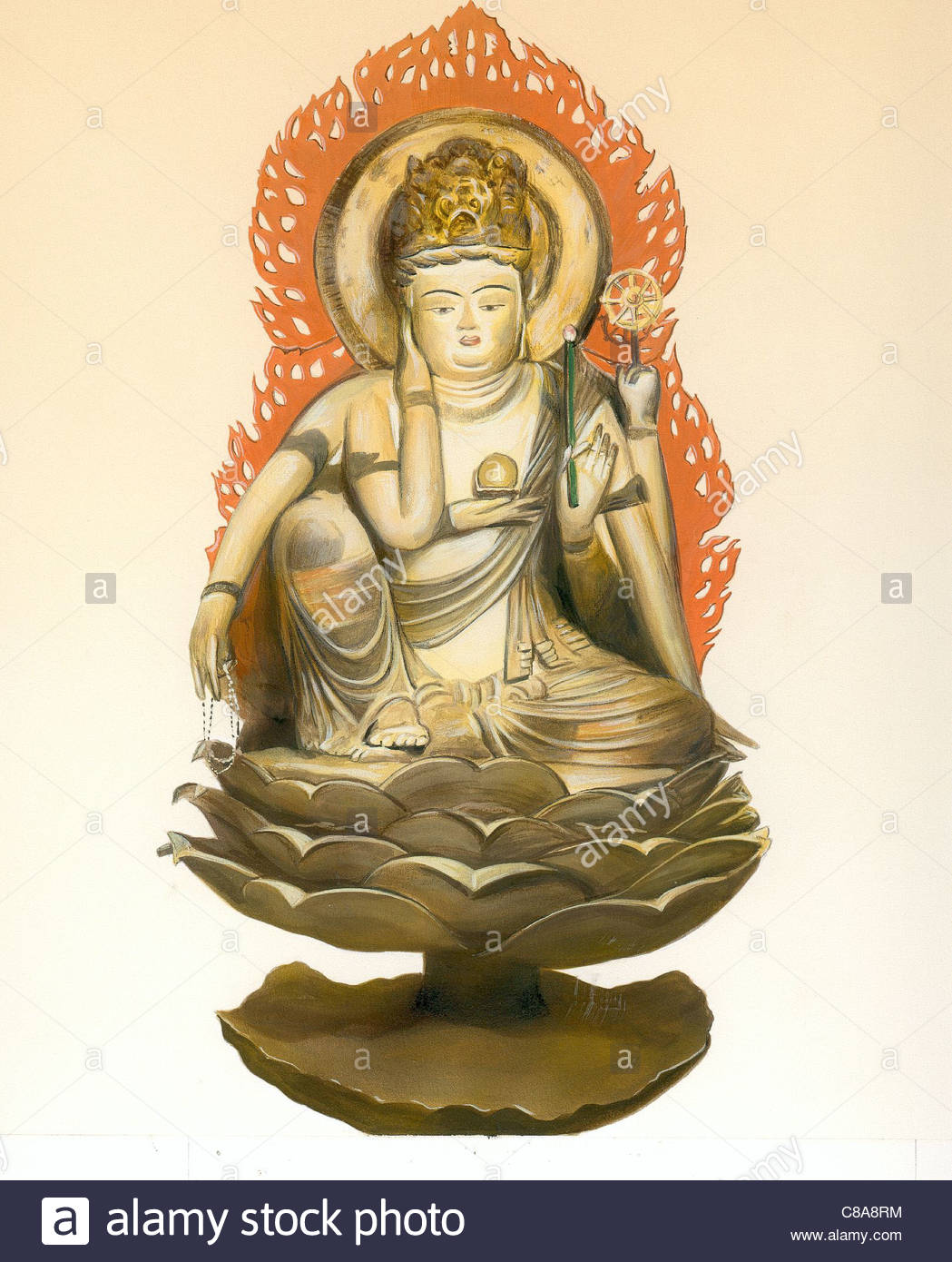 Lotus Flower Illustration Stock Photos & Lotus Flower Illustration ...