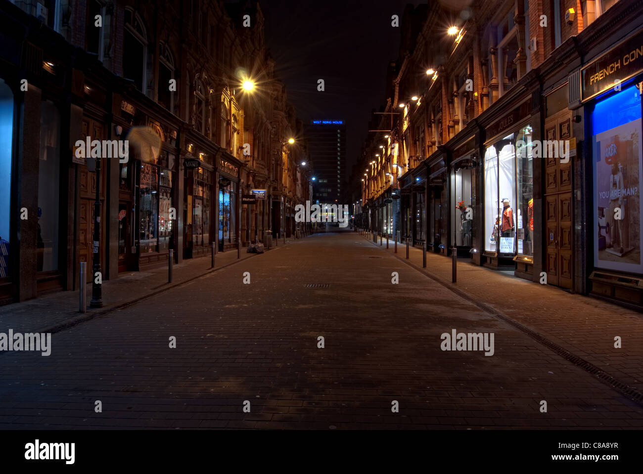 Leeds at night Stock Photo - Alamy