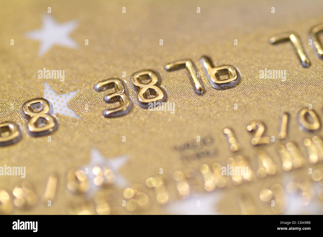 A golden credit card Stock Photo - Alamy