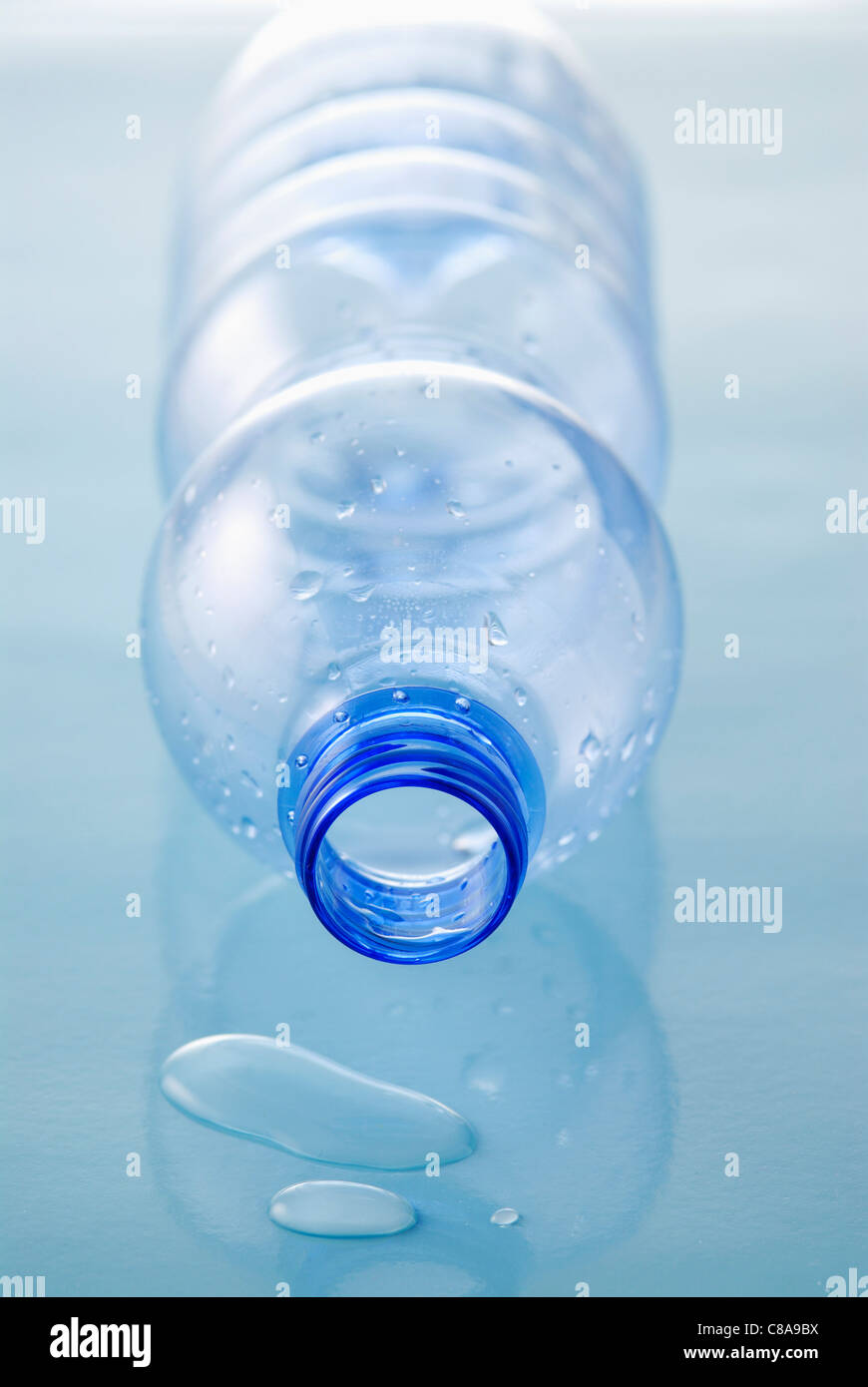 Empty plastic bottle of water Stock Photo - Alamy