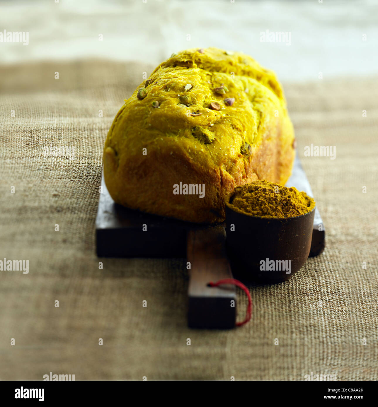 Curry bread loaf Stock Photo - Alamy