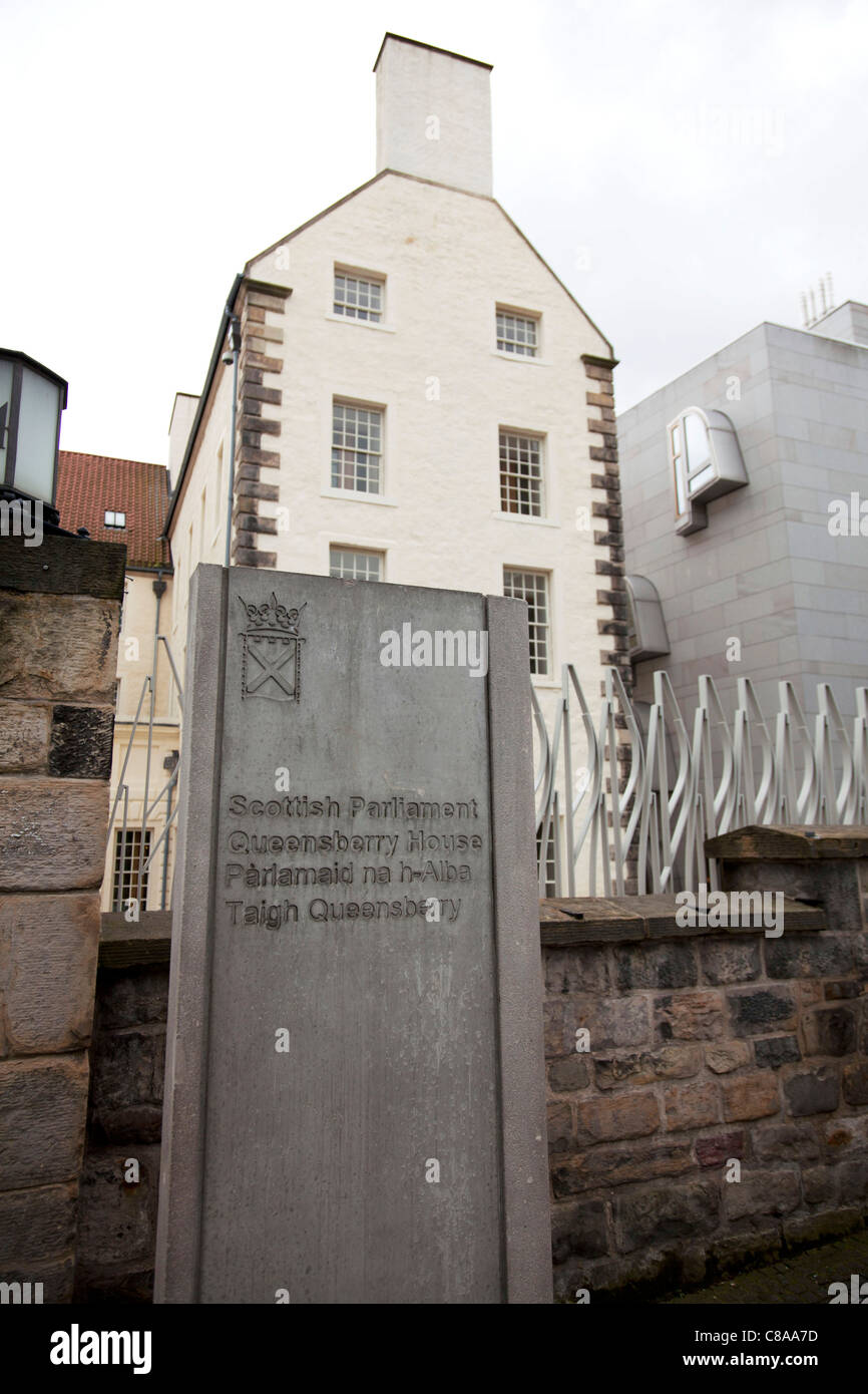 Edinburgh, Scotland, Scottish Parliament Queensberry House exterior ...