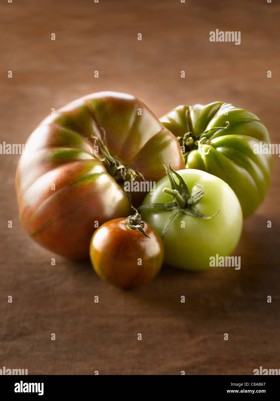 Assorted old-fashionned tomatoes Stock Photo - Alamy