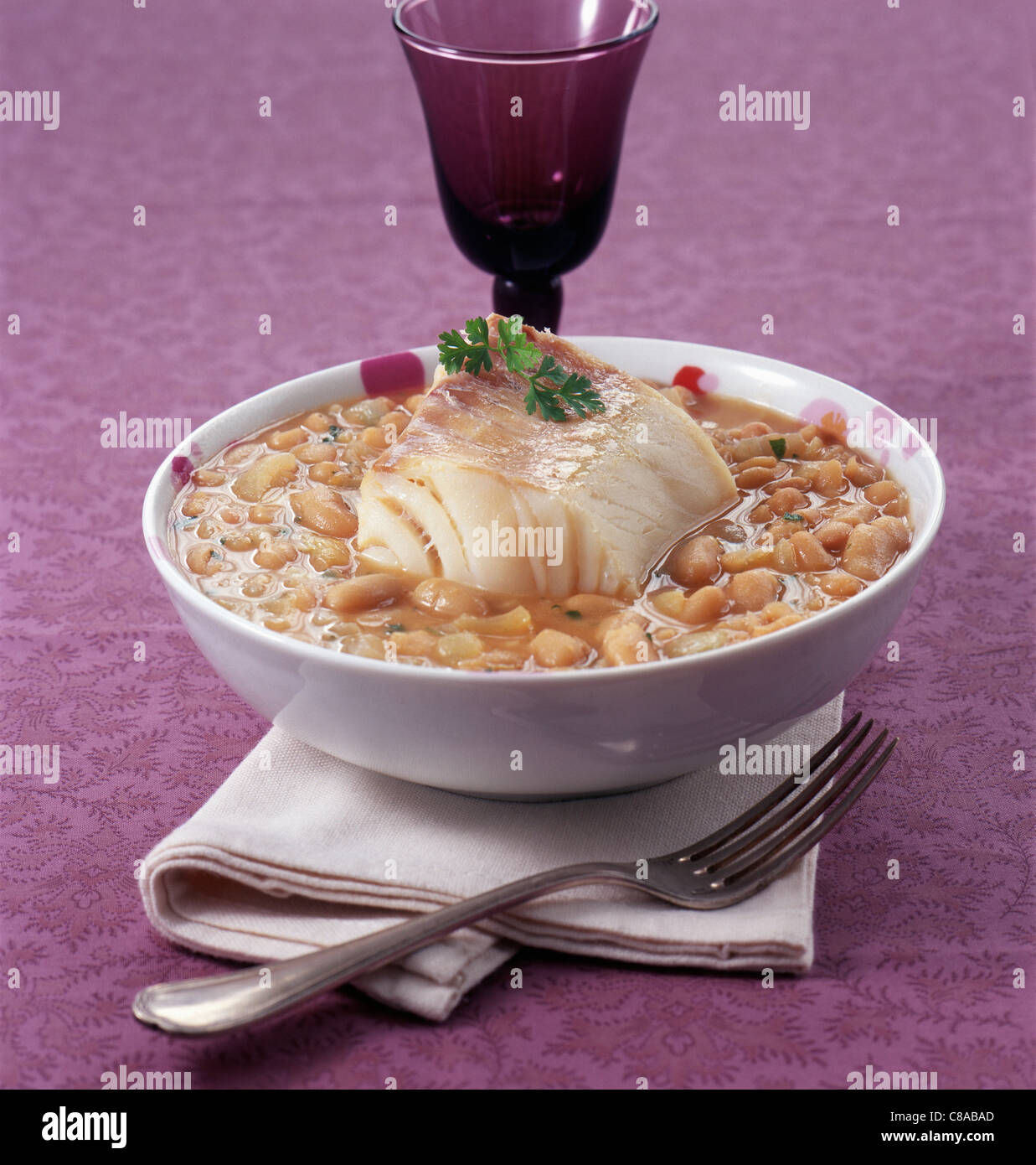 Cod with beans hi-res stock photography and images - Alamy