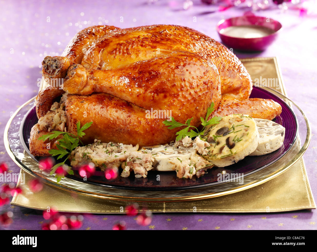 Capon with white sausage hi-res stock photography and images - Alamy