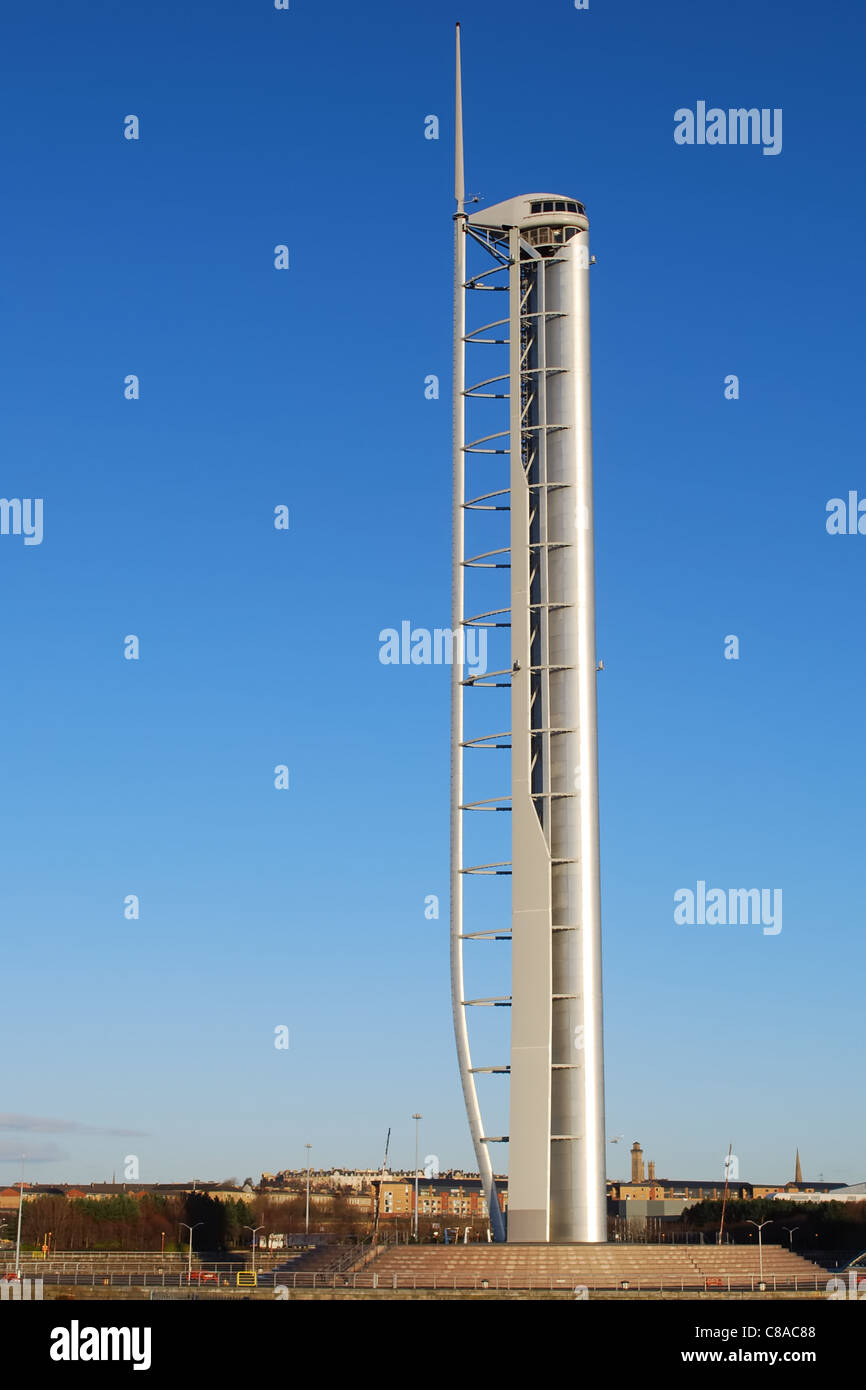 Glasgows' tallest free standing, rotating tower Stock Photo - Alamy