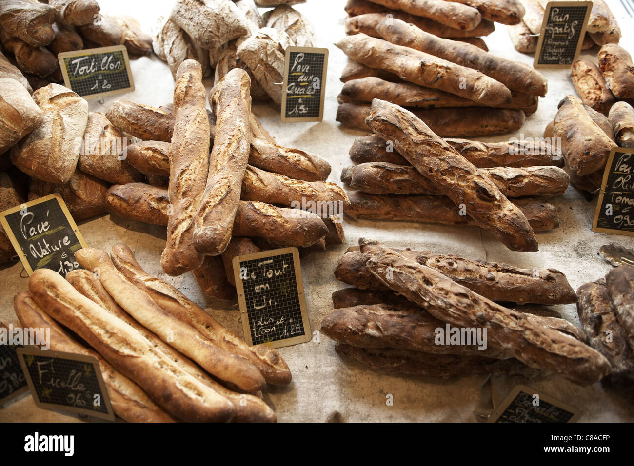Selection of breads Stock Photo - Alamy