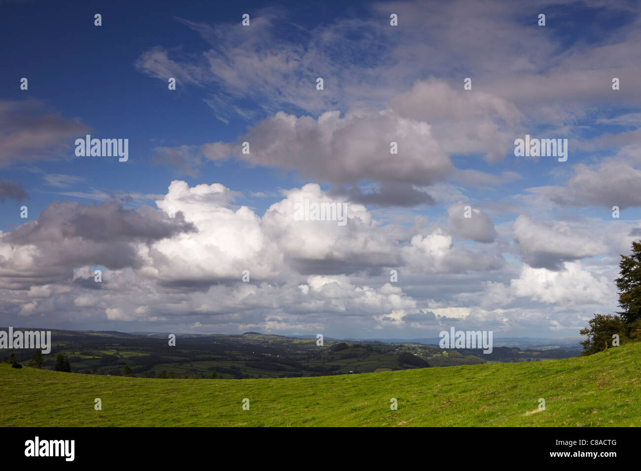 Storm Clouds over Carmarthenshire, Wales, UK Stock Photo - Alamy