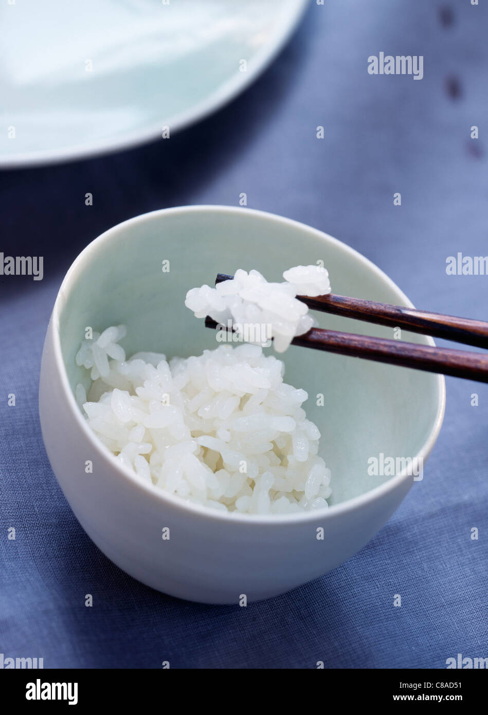 Bowl of white rice Stock Photo - Alamy