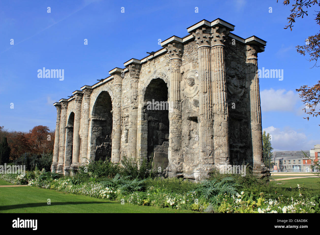 Porte Mars is an ancient Roman triumphal arch in Reims, France. Dating ...