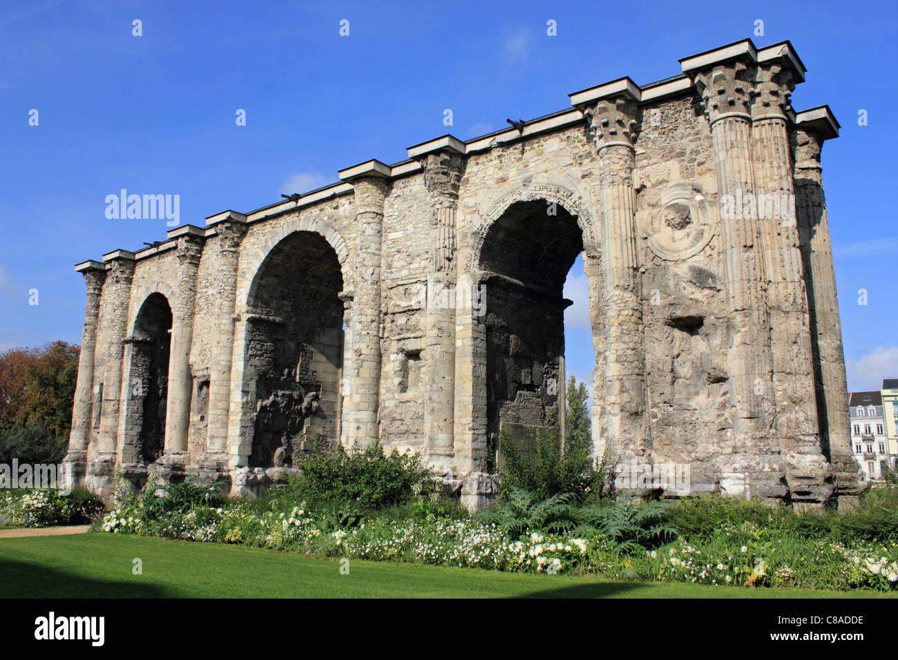 Porte Mars is an ancient Roman triumphal arch in Reims, France. Dating ...