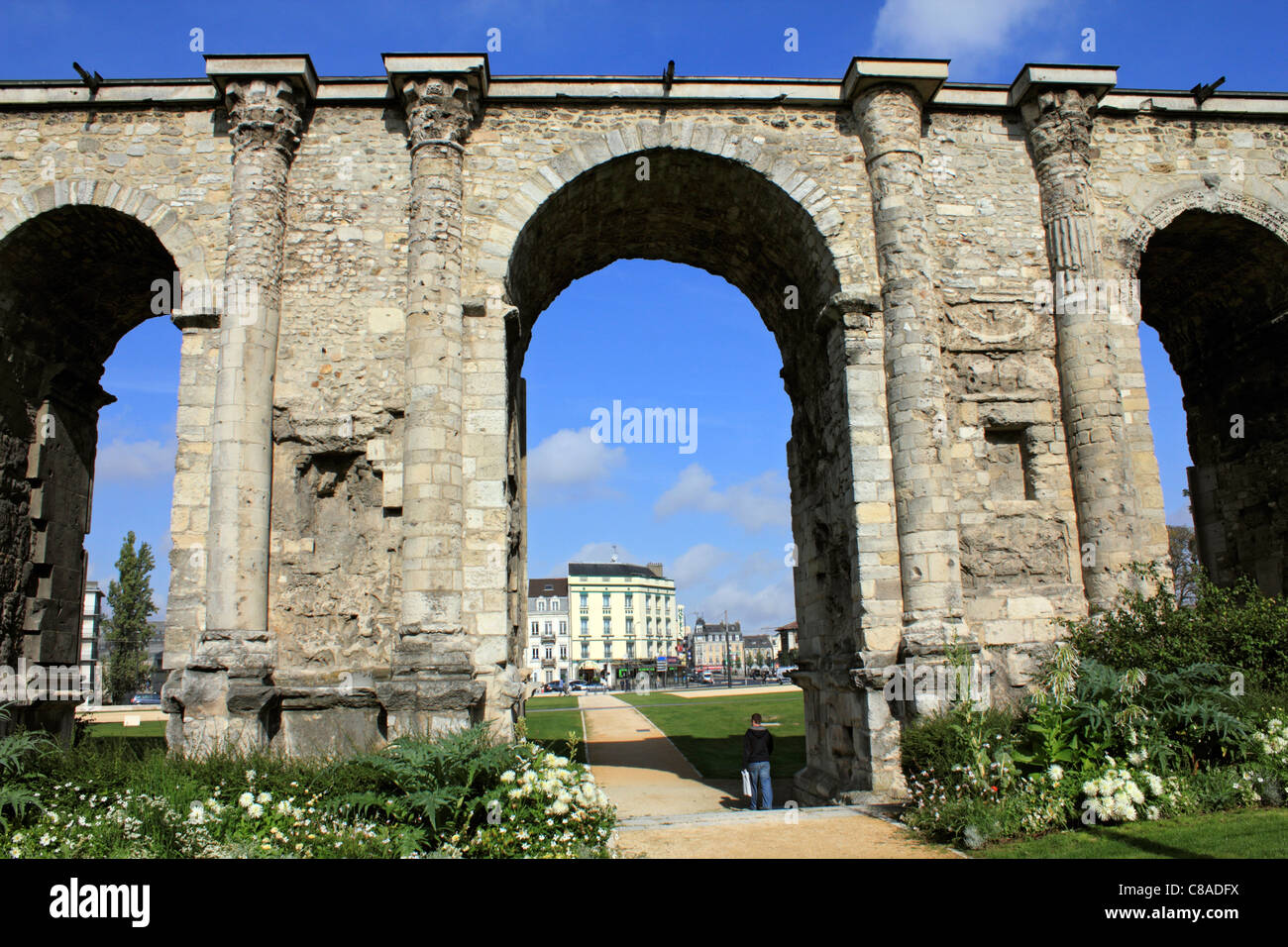 Porte Mars is an ancient Roman triumphal arch in Reims, France. Dating ...