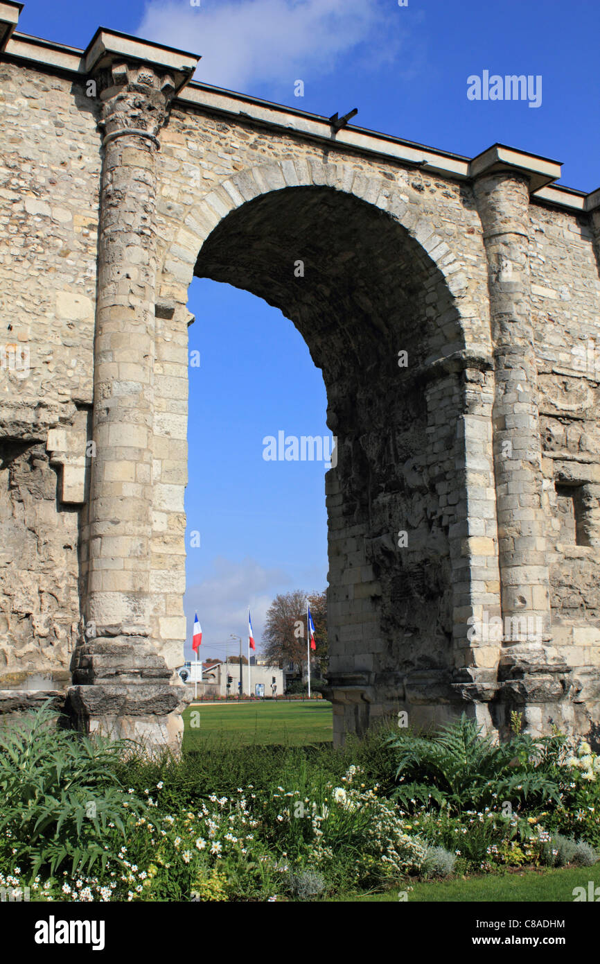 Porte Mars is an ancient Roman triumphal arch in Reims, France. Dating ...