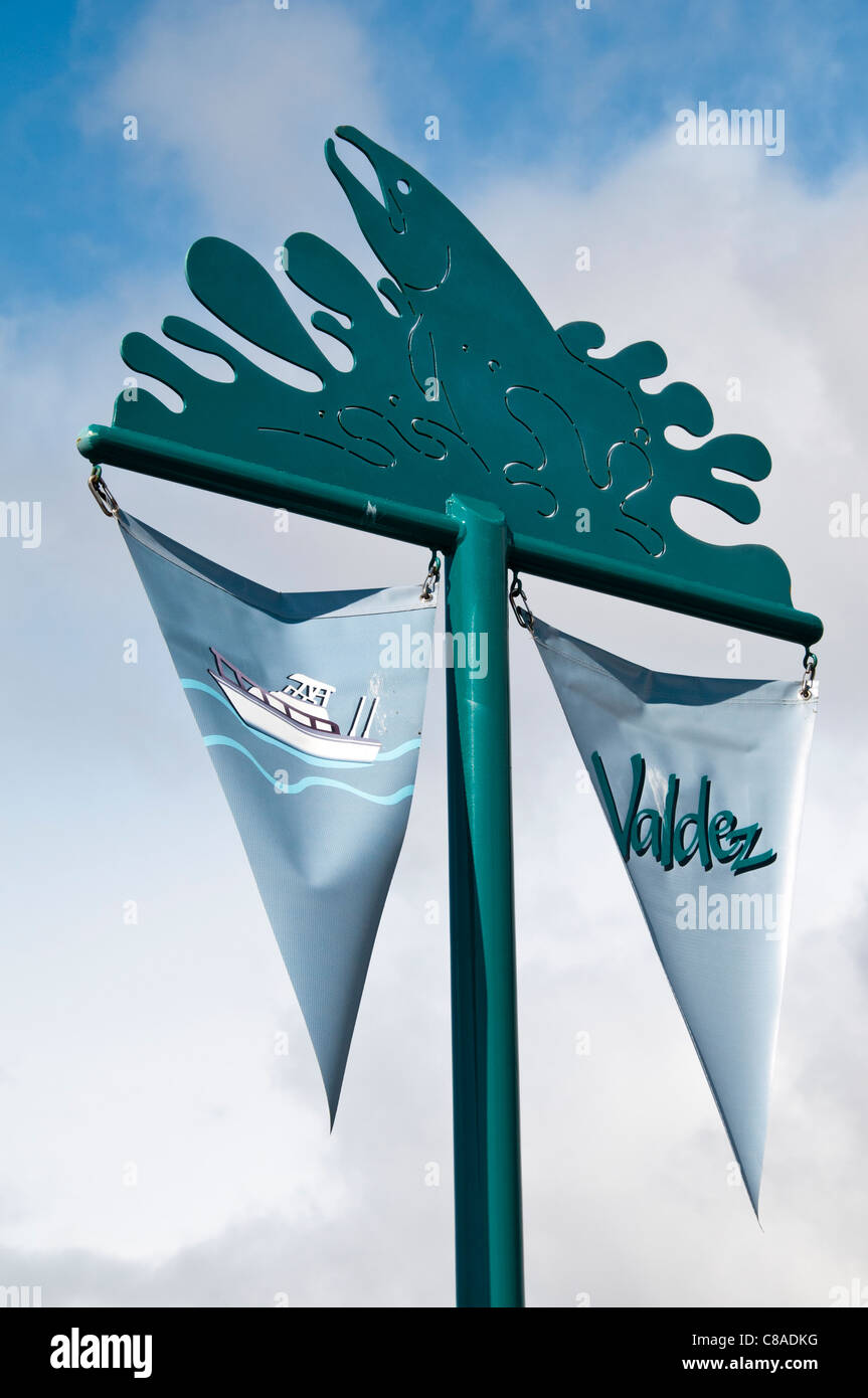 Valdez welcome sign hi-res stock photography and images - Alamy