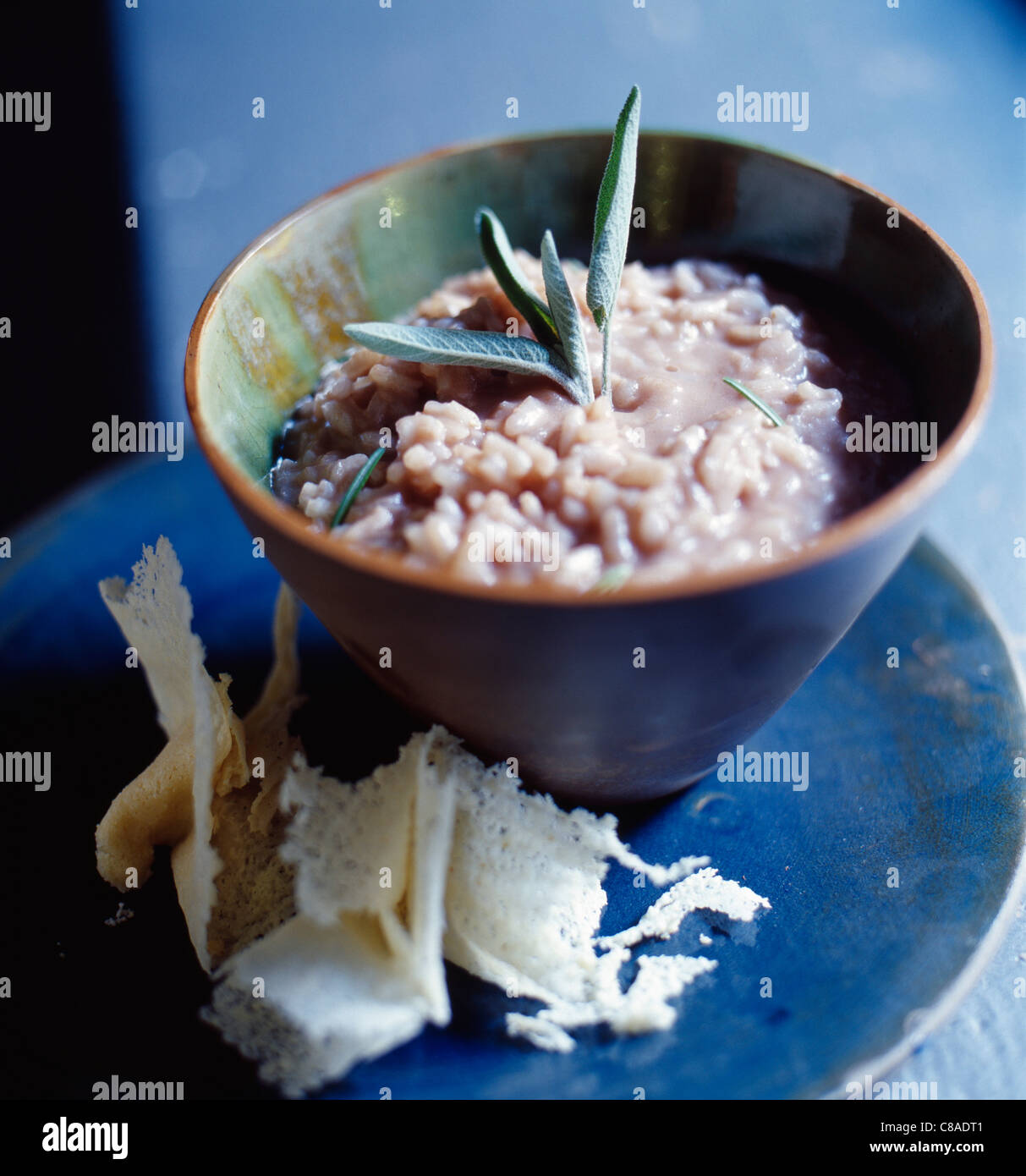 Red wine Risotto Stock Photo - Alamy