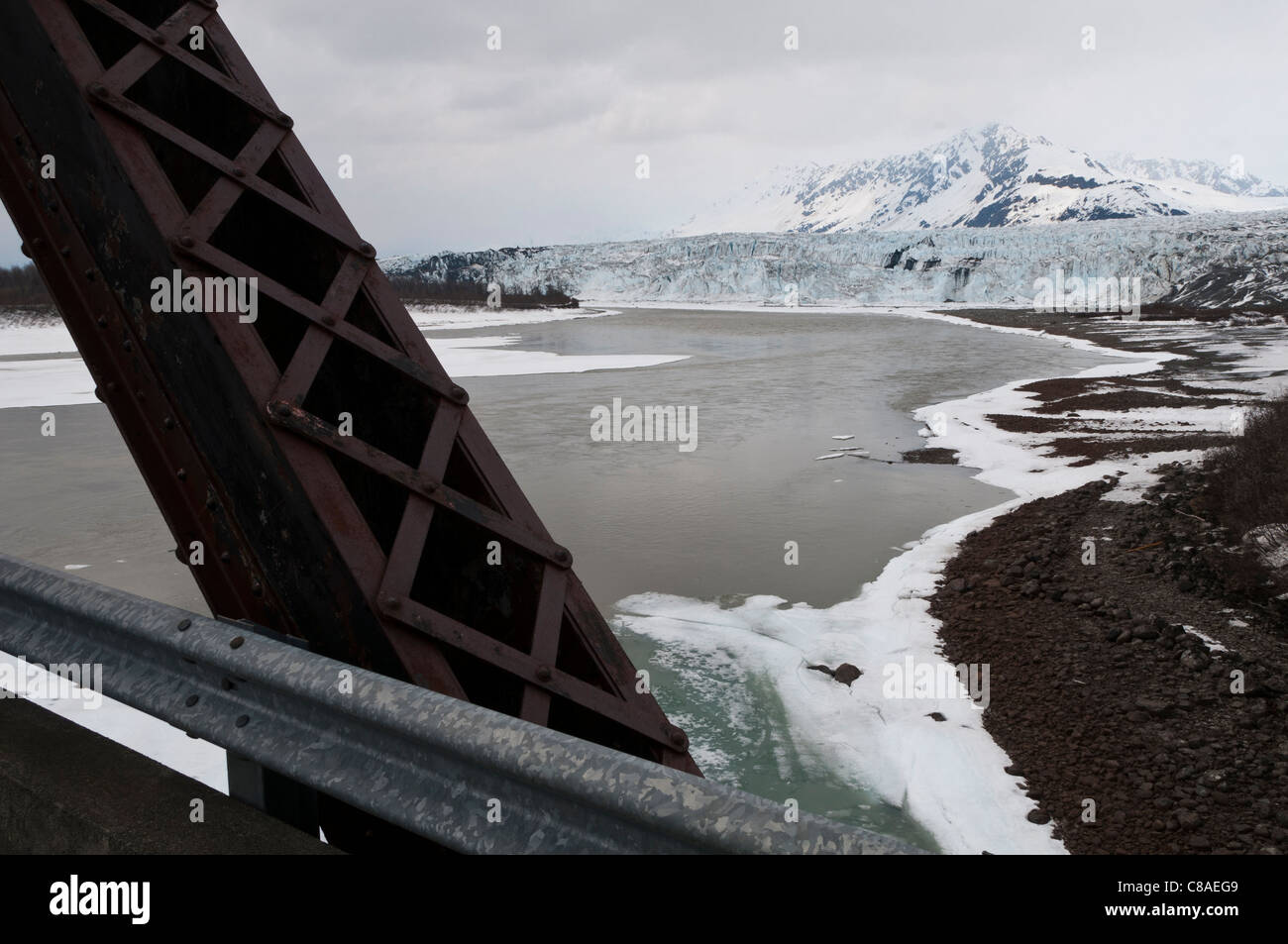 Childs Glacier from the Million Dollar Bridge, Copper River Delta ...