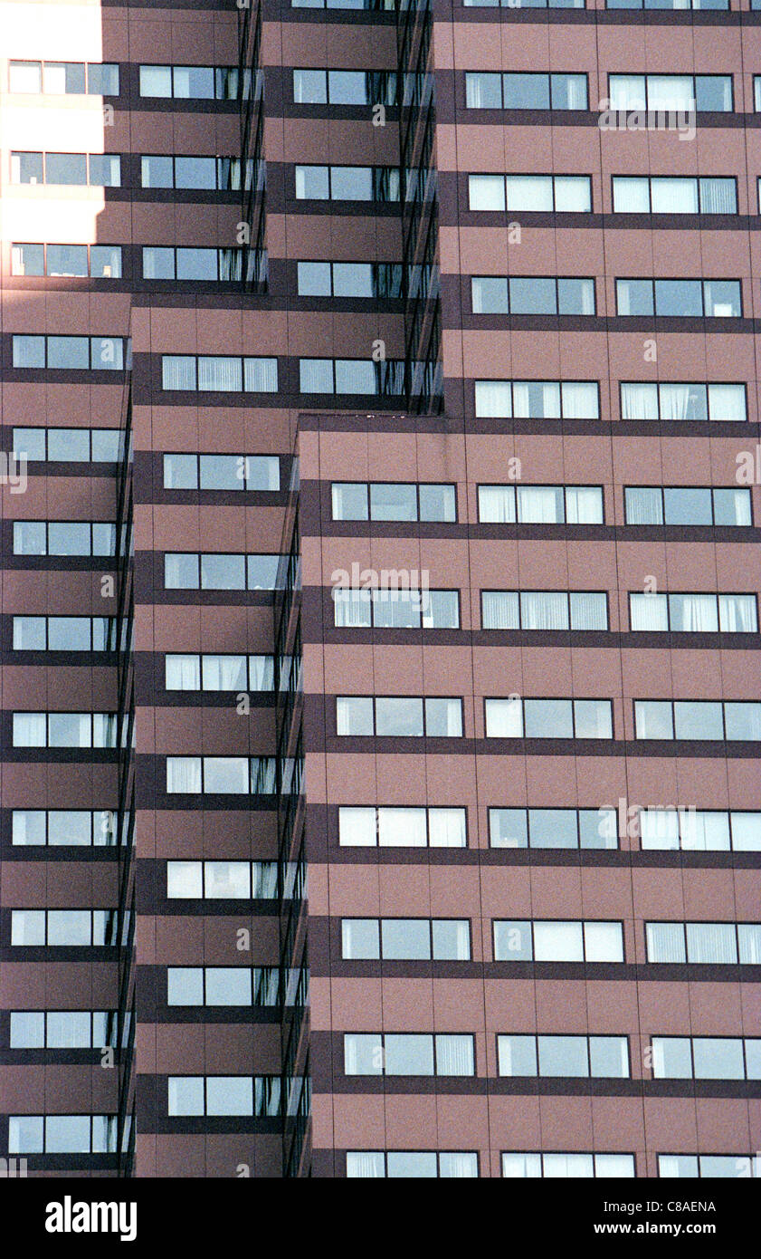 Windows of a Denver skyscraper. Shot on Kodak 400NC film Stock Photo ...