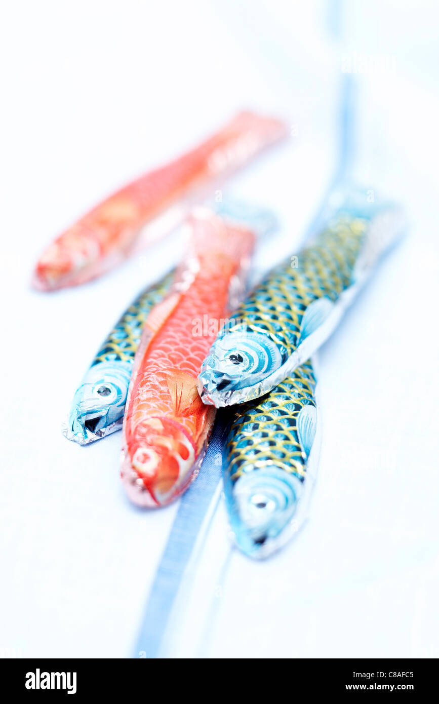 Chocolate fish candy hi-res stock photography and images - Alamy