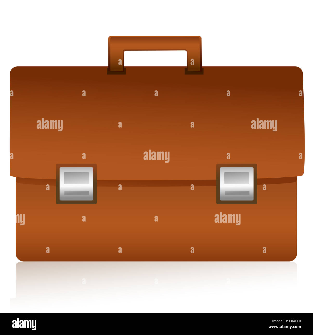 illustration of office bag on white background Stock Photo - Alamy