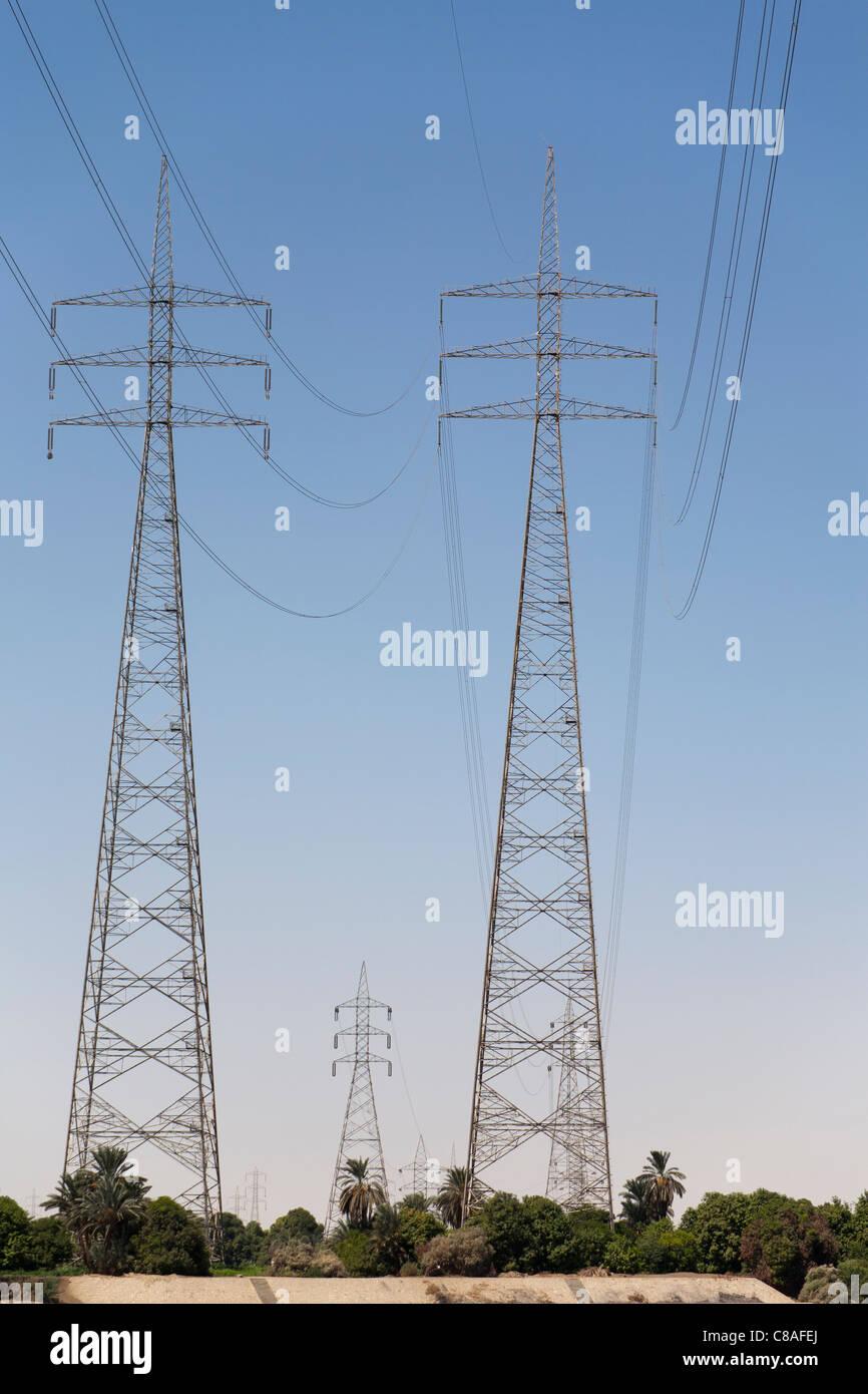 Electricity tower egypt hi-res stock photography and images - Alamy