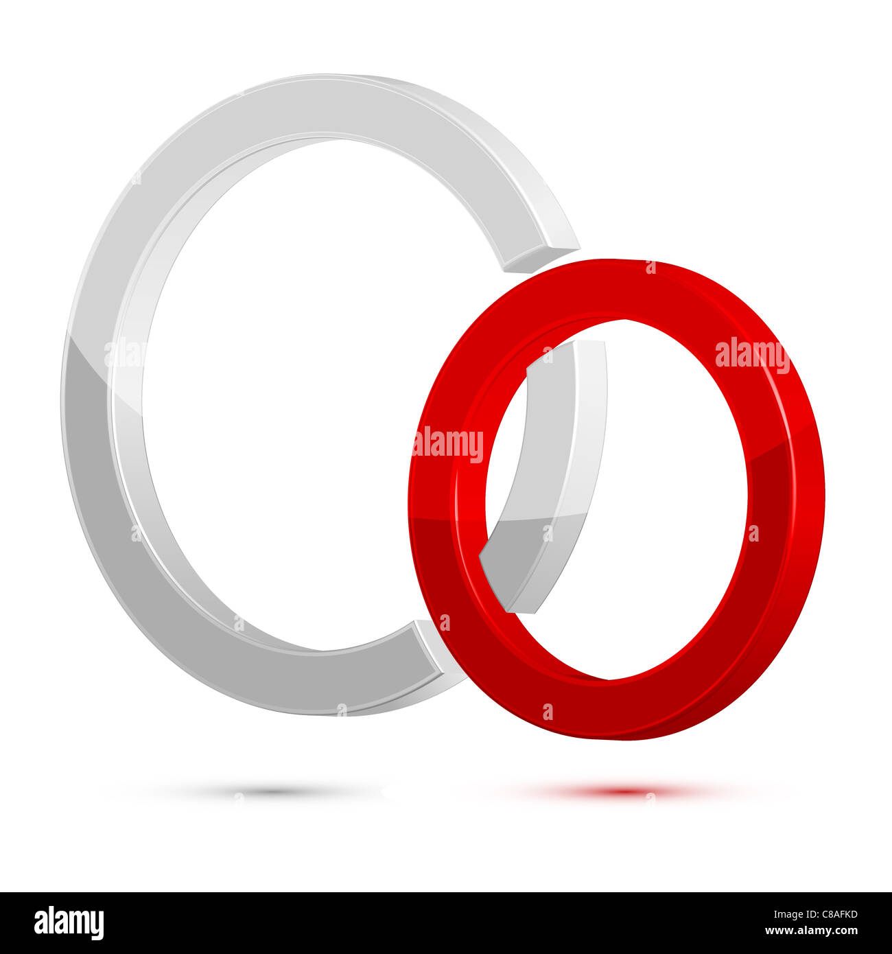 illustration of circular logo on white background Stock Photo - Alamy