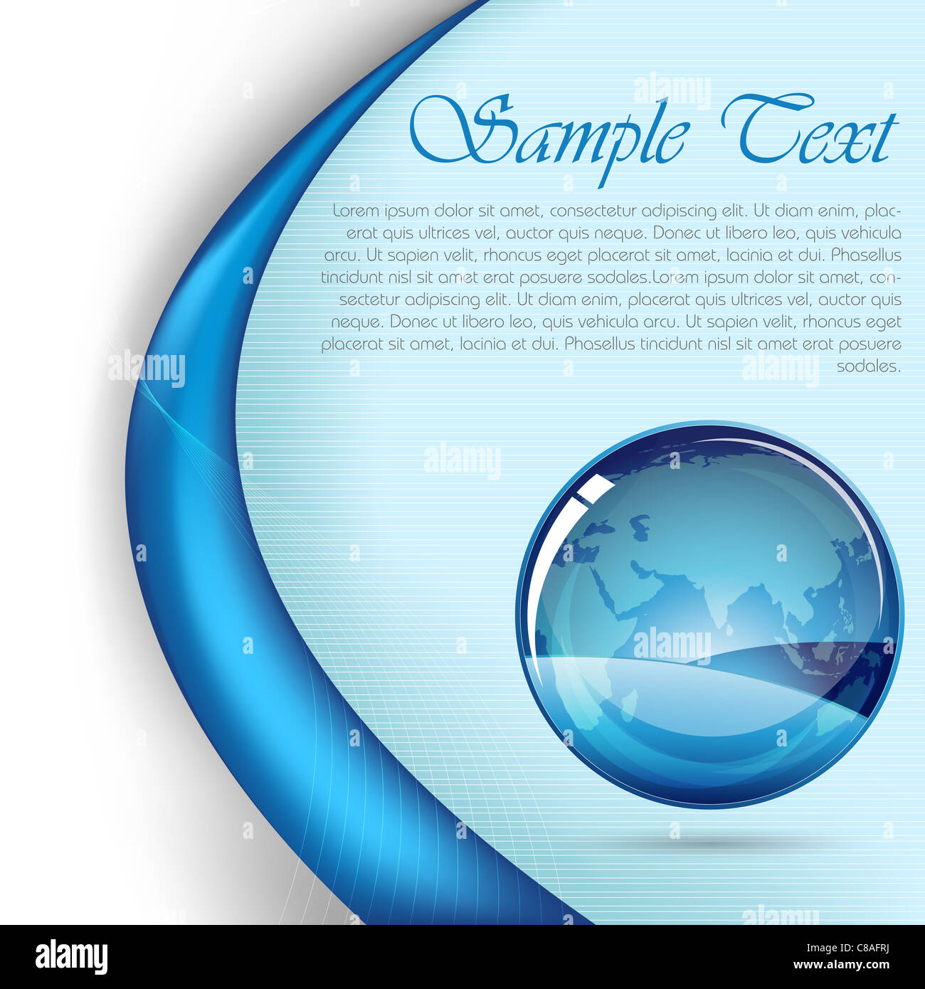 illustration of abstract global card Stock Photo - Alamy