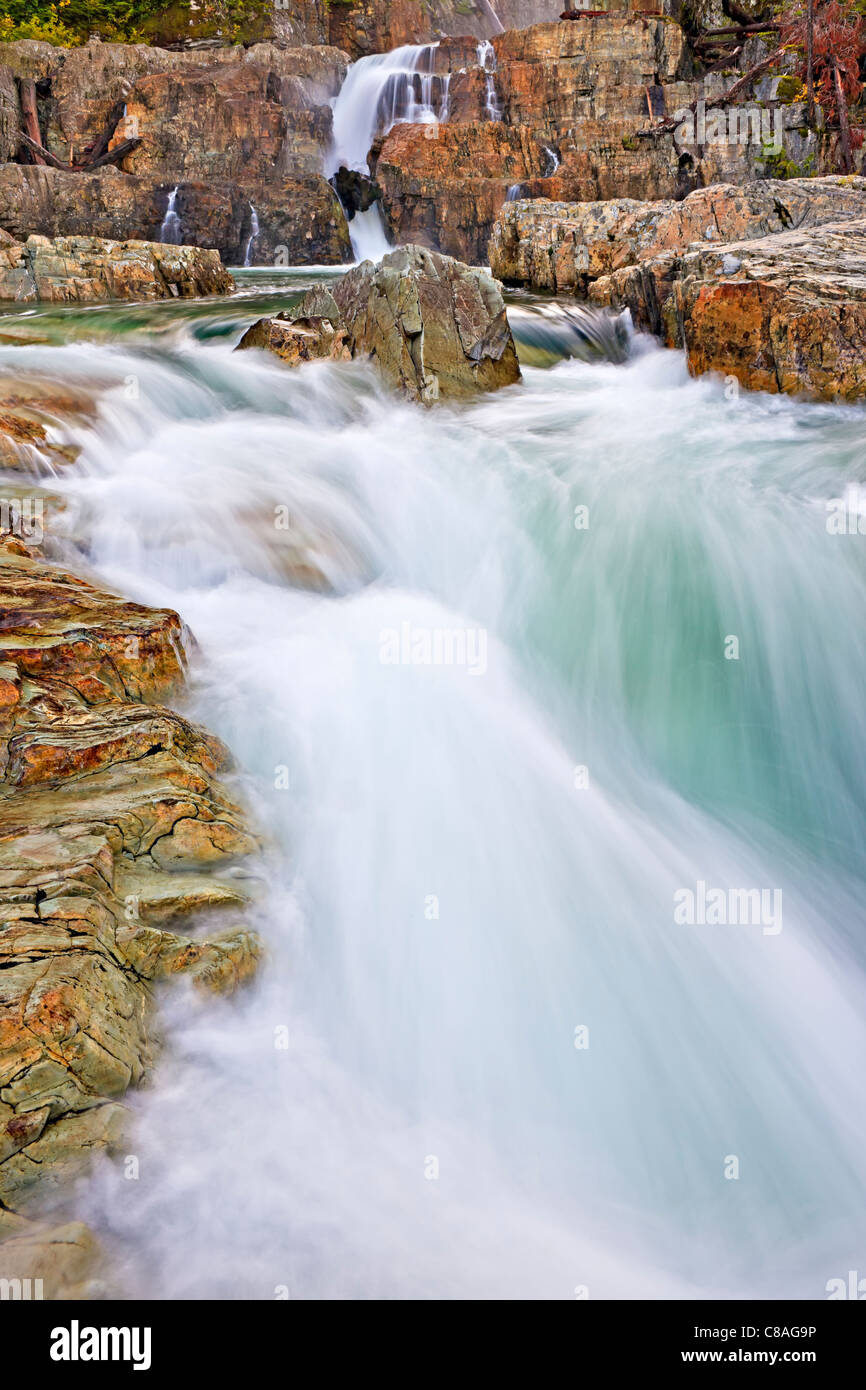 Myra Falls waterfall, Strathcona-Westmin Provincial Park, Vancouver ...