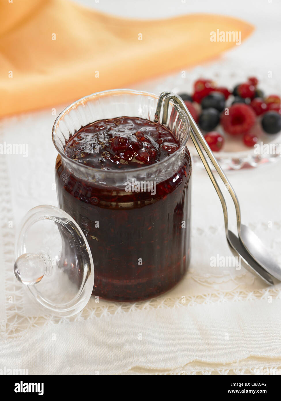 Summer fruit jam Stock Photo - Alamy