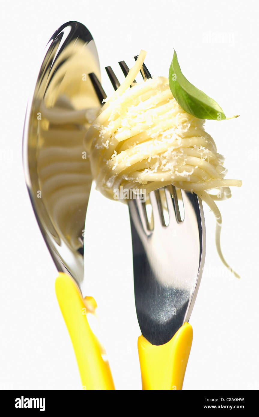Pasta cutlery fork spoon hi-res stock photography and images - Alamy