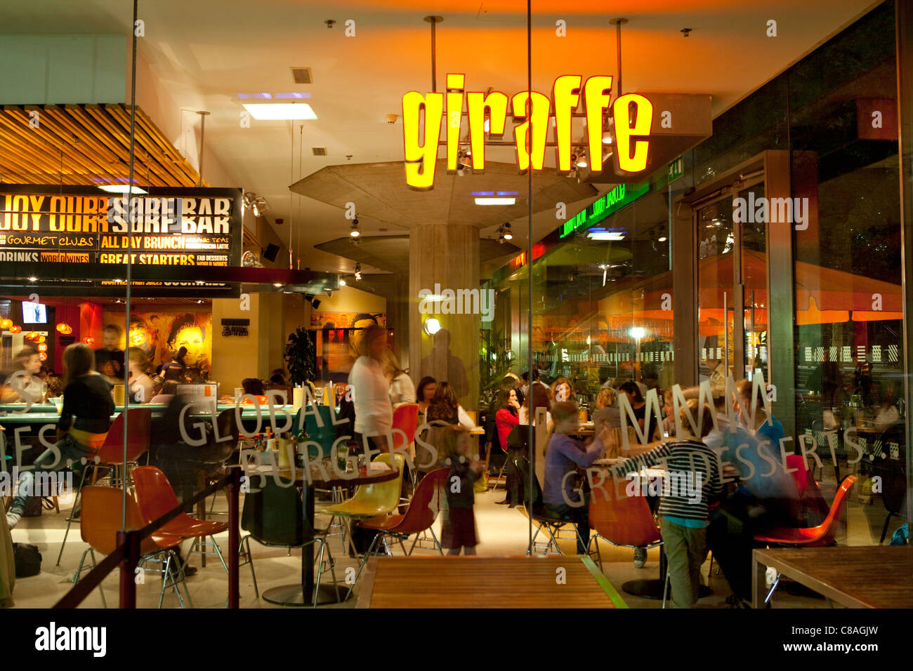 Giraffe restaurant in London Stock Photo - Alamy