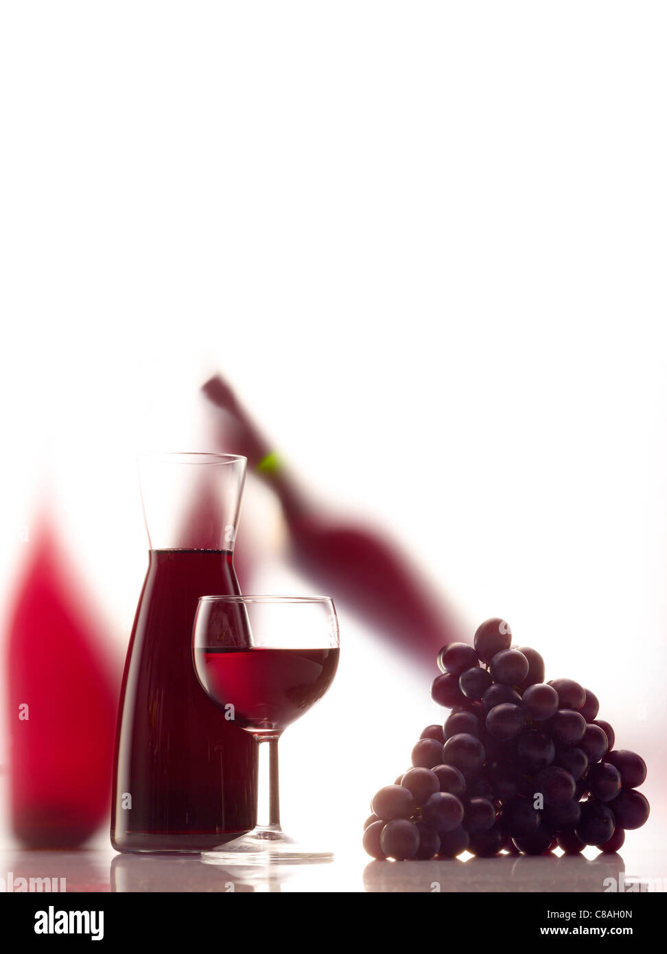 Composition with red wine Stock Photo - Alamy