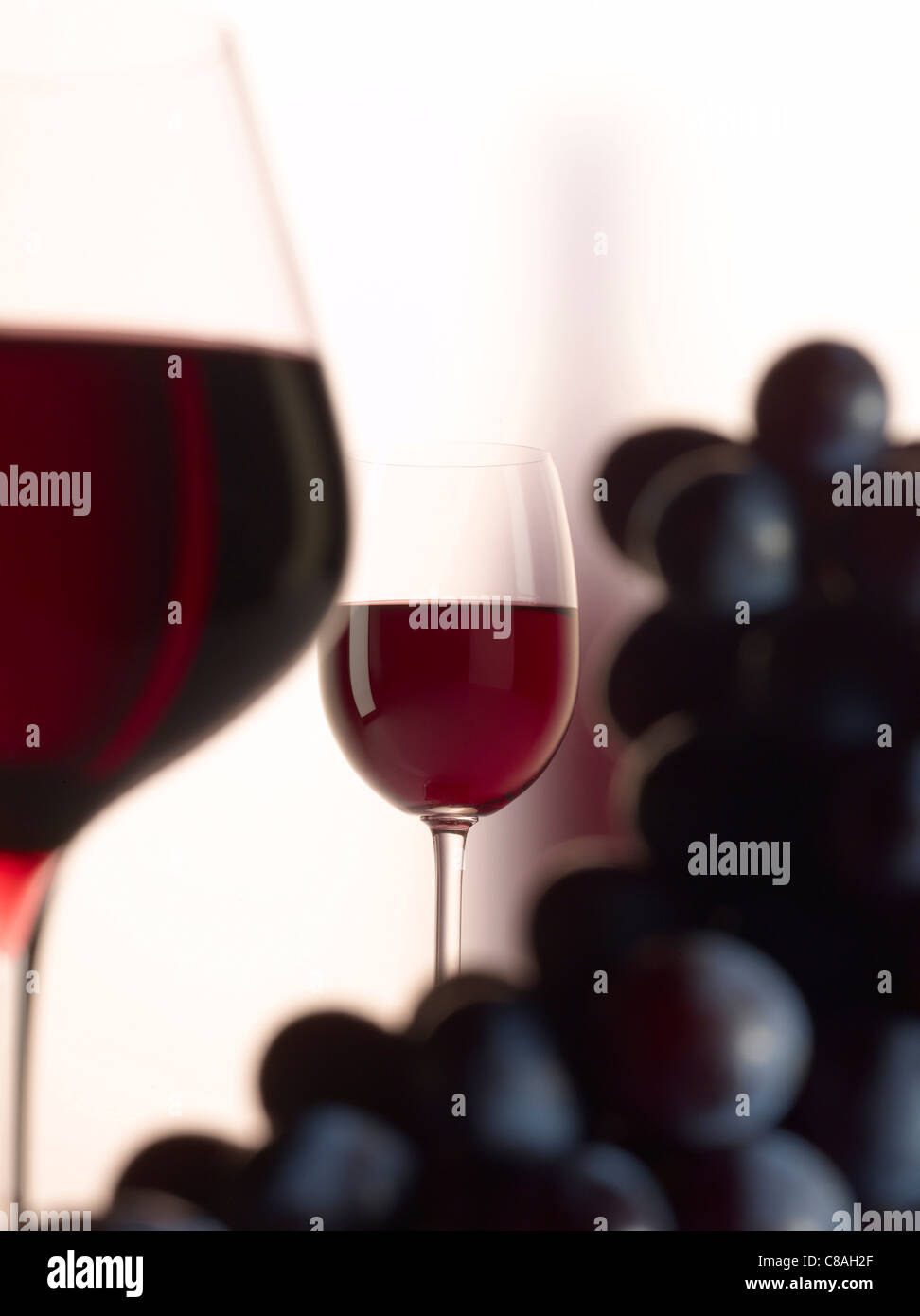 Composition with red wine Stock Photo - Alamy