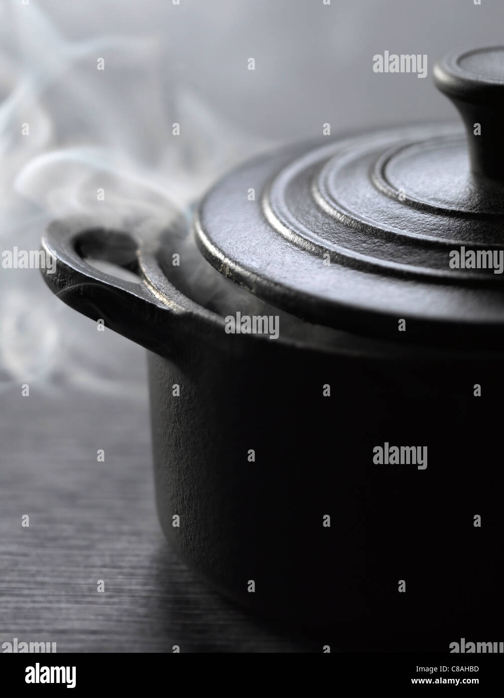 Steam coming out of a casserole dish Stock Photo - Alamy