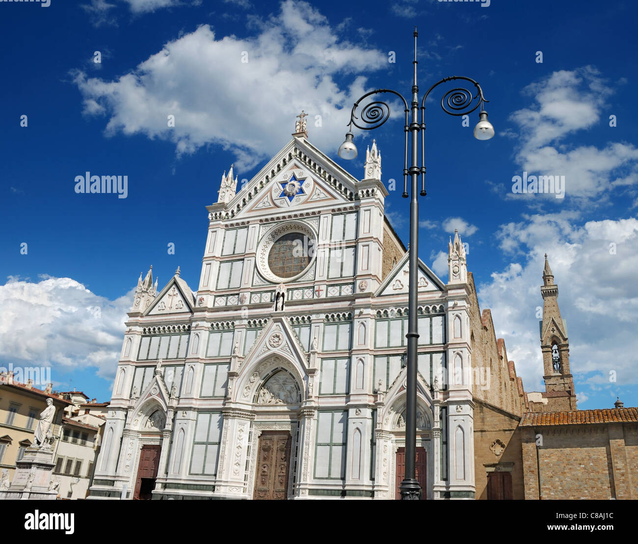 Basilica of Santa Croce (Basilica of the Holy Cross) in Florence, Italy ...