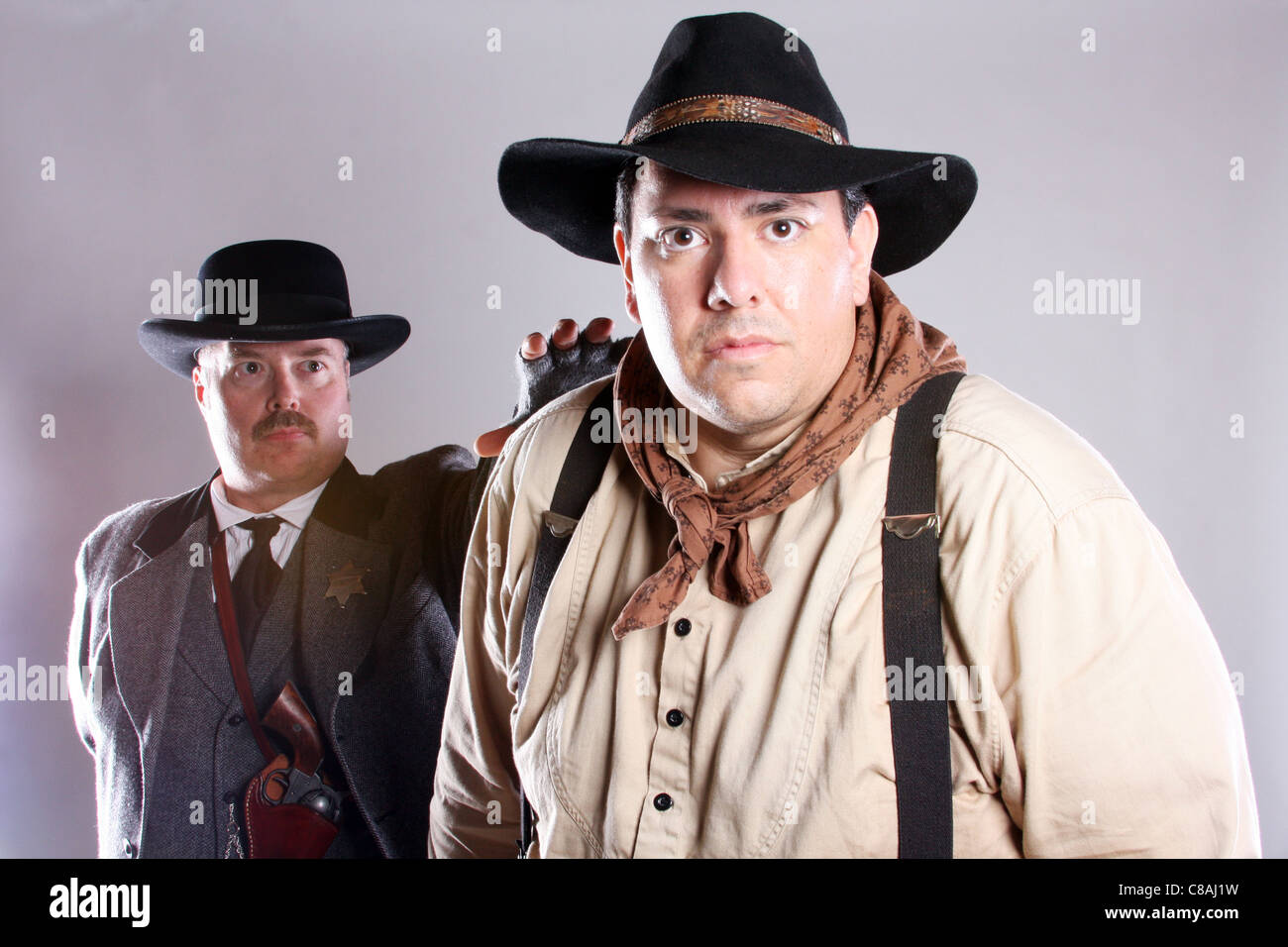 Old west cowboy hands up High Resolution Stock Photography and Images ...