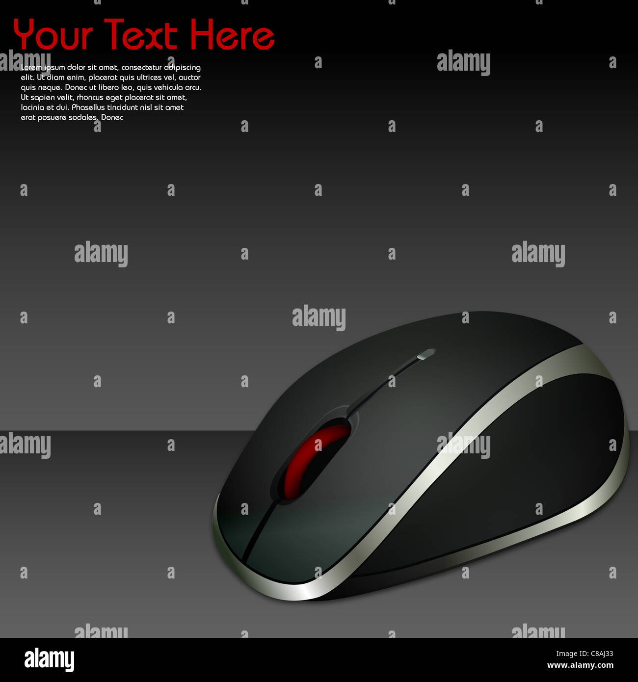 illustration of computer mouse Stock Photo - Alamy