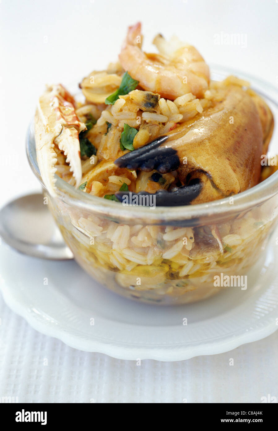 Rice with seafood Stock Photo - Alamy