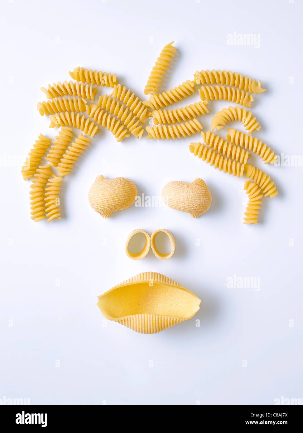 Pasta in the shape of a face Stock Photo - Alamy