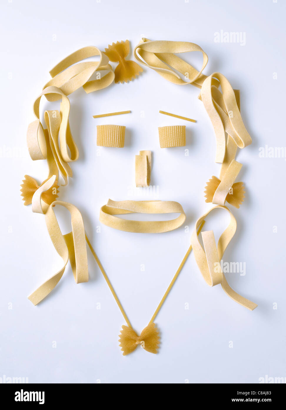 Pasta in the shape of a face Stock Photo - Alamy