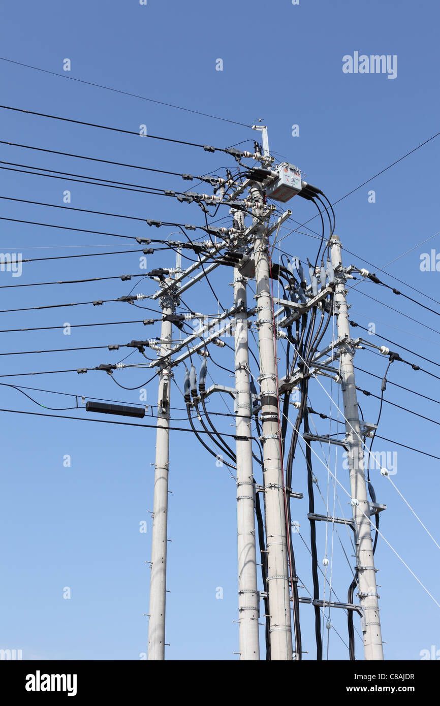 Transformer telegraph pole electricity hi-res stock photography and ...