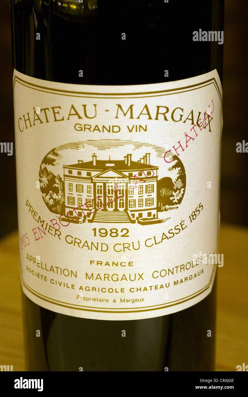 Wine bottle label chateau margaux hi-res stock photography and images ...