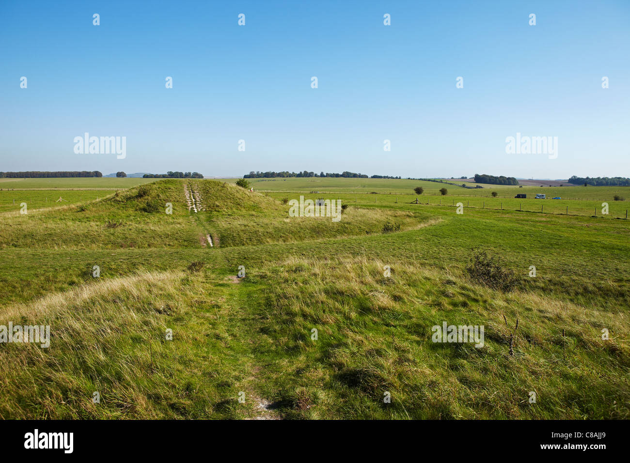 The Cursus barrows, Stonehenge, Amesbury, Wiltshire, England, UK Stock ...