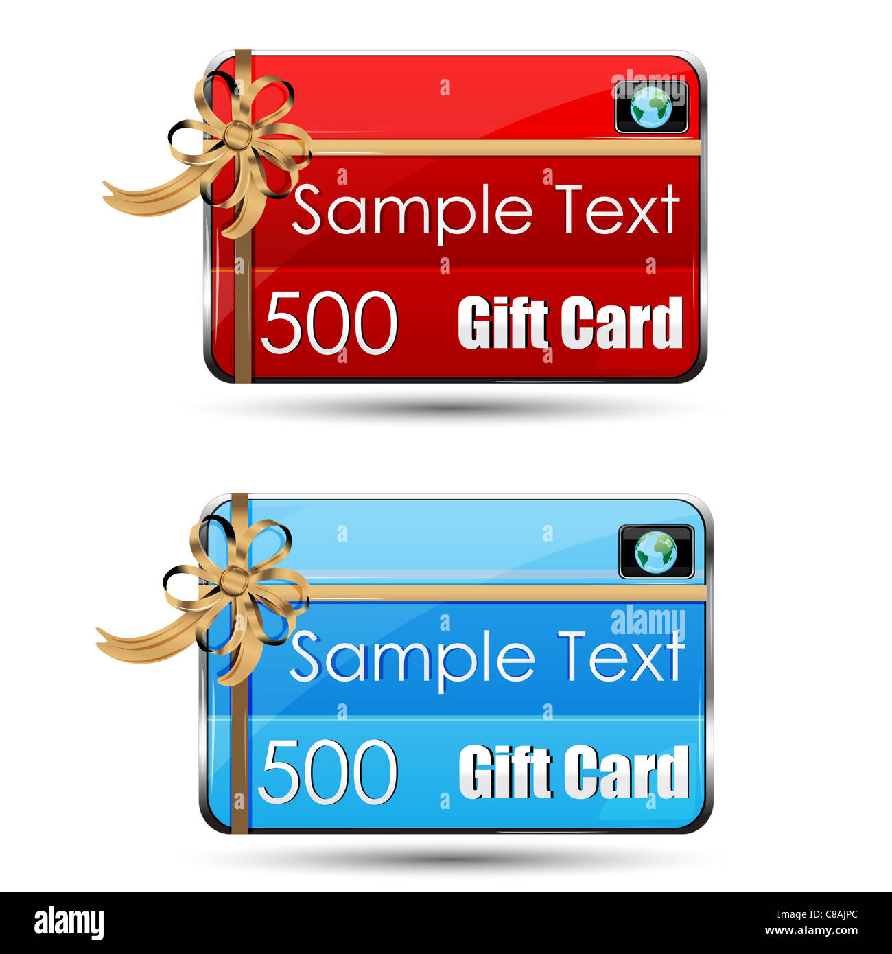 illustration of gift card on isolated background Stock Photo - Alamy