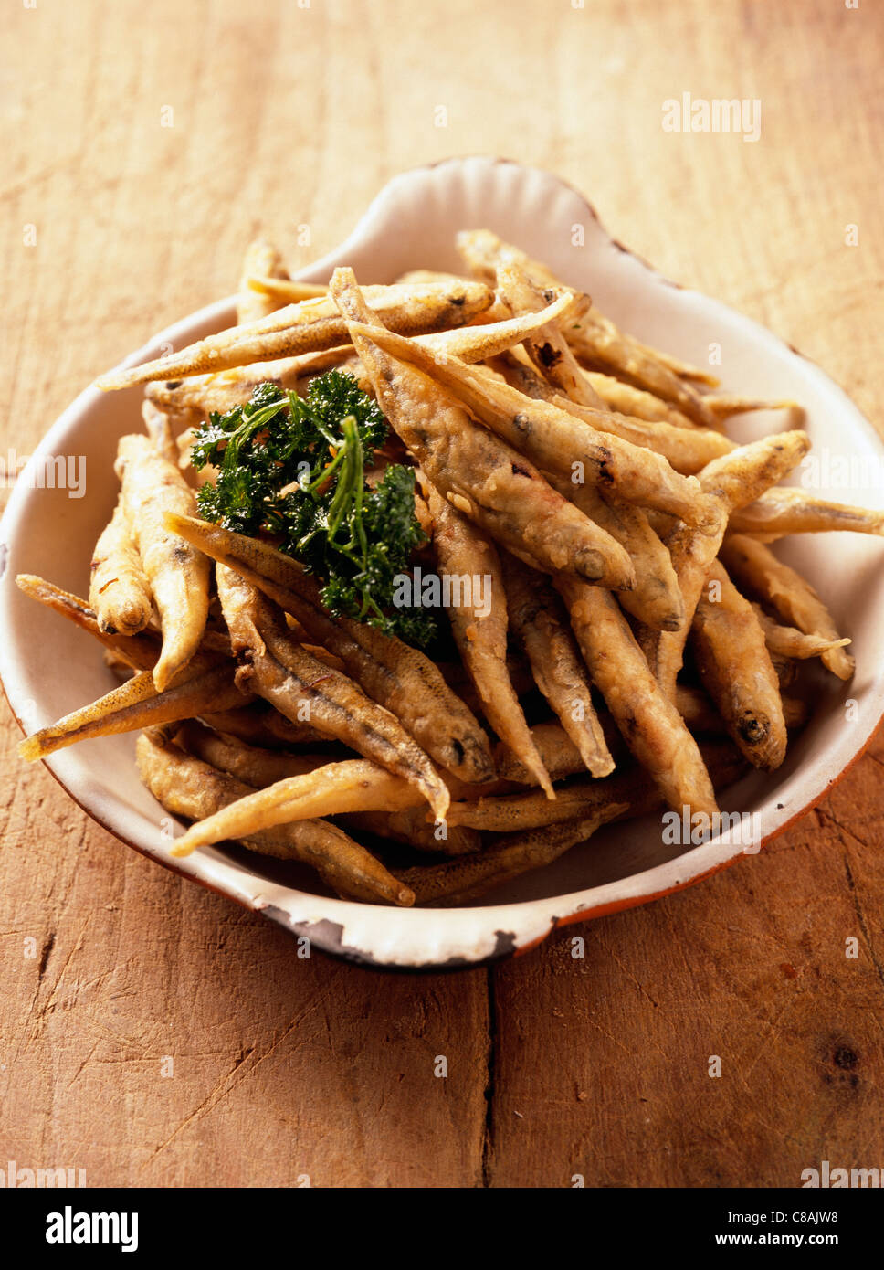 Small fried fish Stock Photo - Alamy